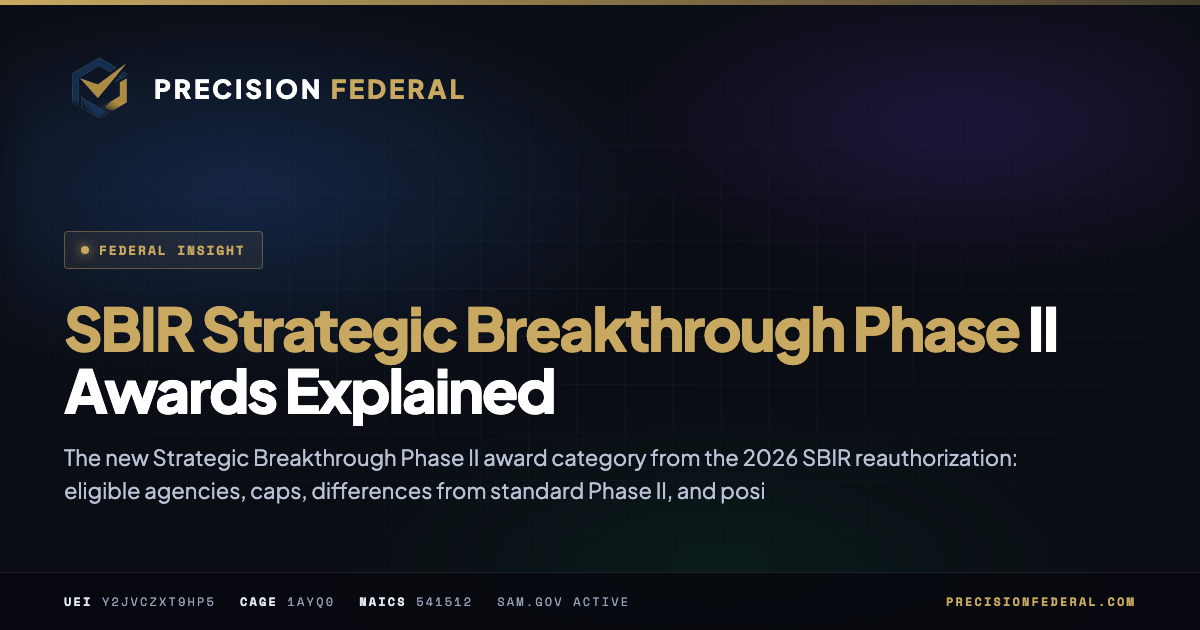 SBIR Strategic Breakthrough Phase II Awards Explained